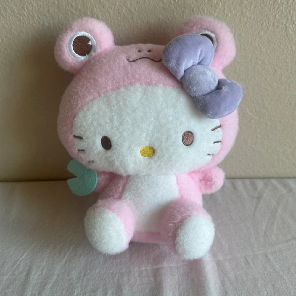 Sanrio | Toys | Sanrio Hello Kitty Pink Frog Costume Plush Stuffed ...